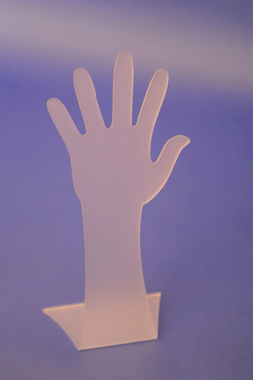 Frosted Display Hand Large | Plasticraft Displays