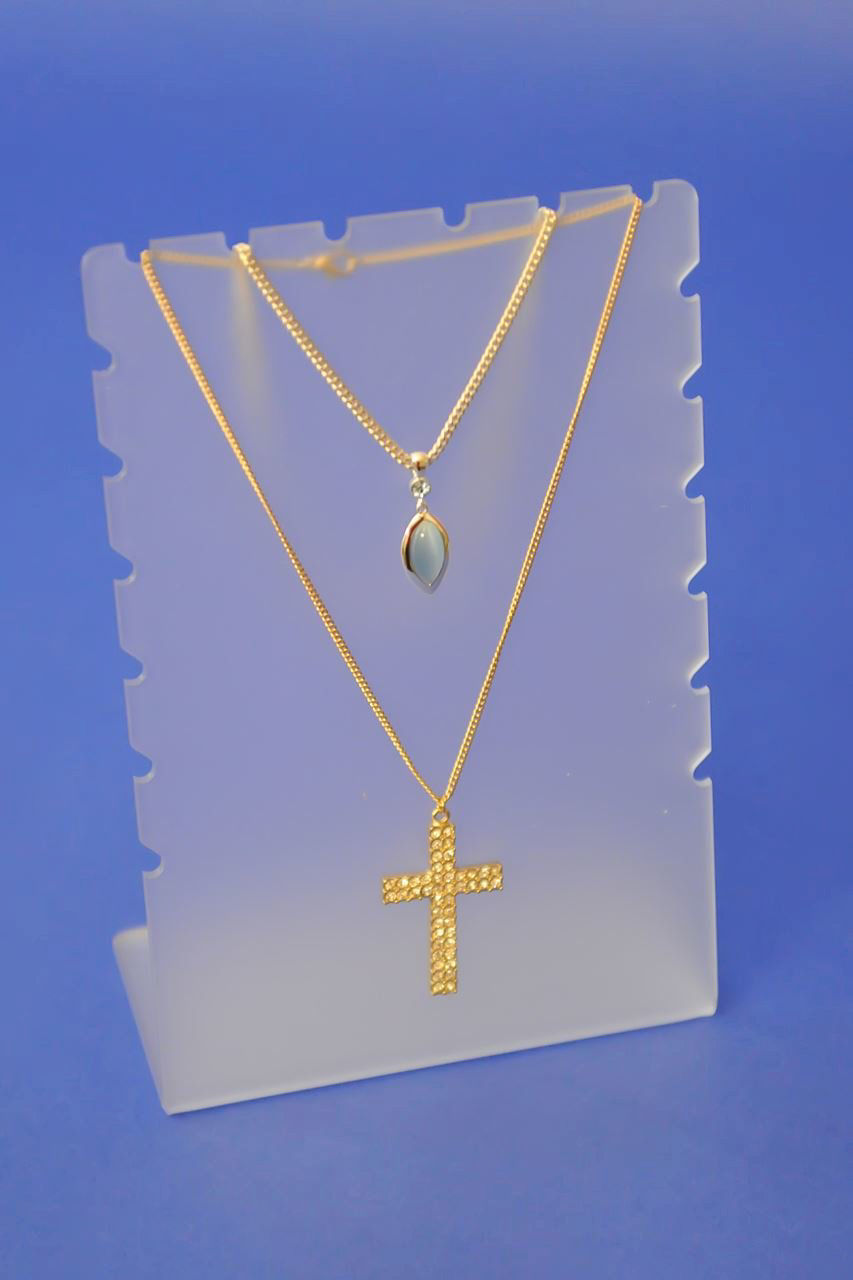Multi Chain Display Stand Frosted | Plasticraft Displays