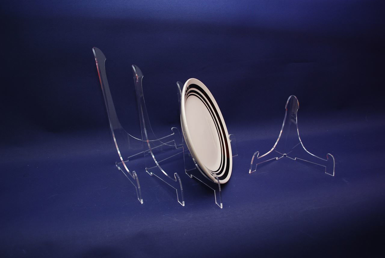 Set of 4 plate stands | Plasticraft Displays