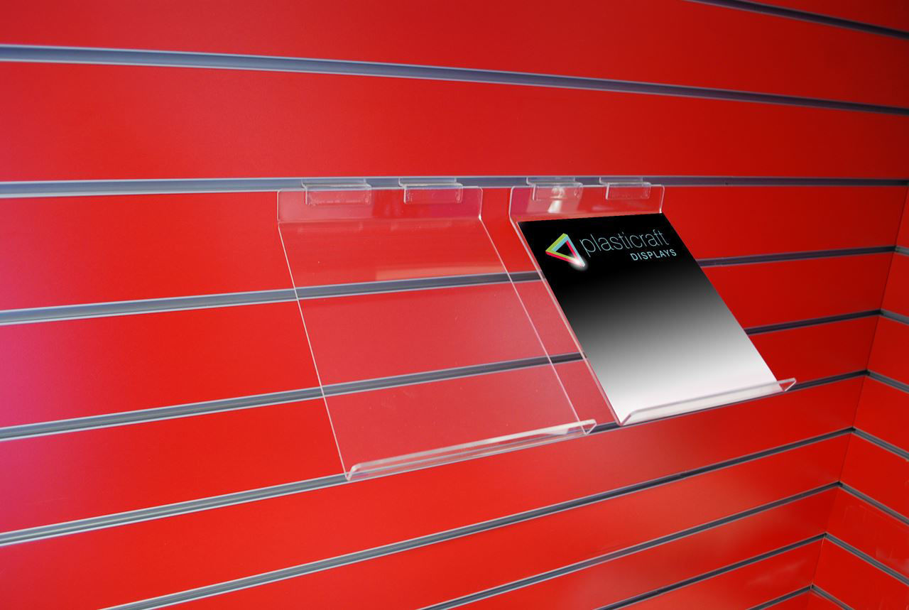 Slatwall Sloping Shelf | Plasticraft Displays