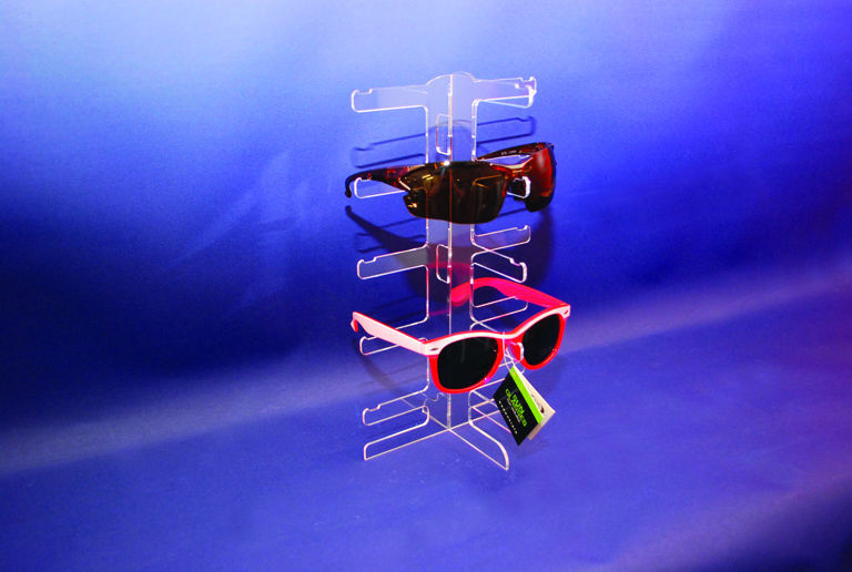 Freestanding sunglasses display | Plasticraft Displays